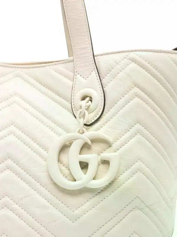 Gucci Tote Bag With Logo Charm