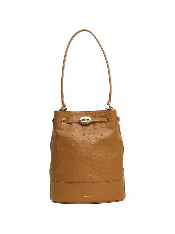 ZANELLATO Small Monda Cactus Bucket Bag - Brown