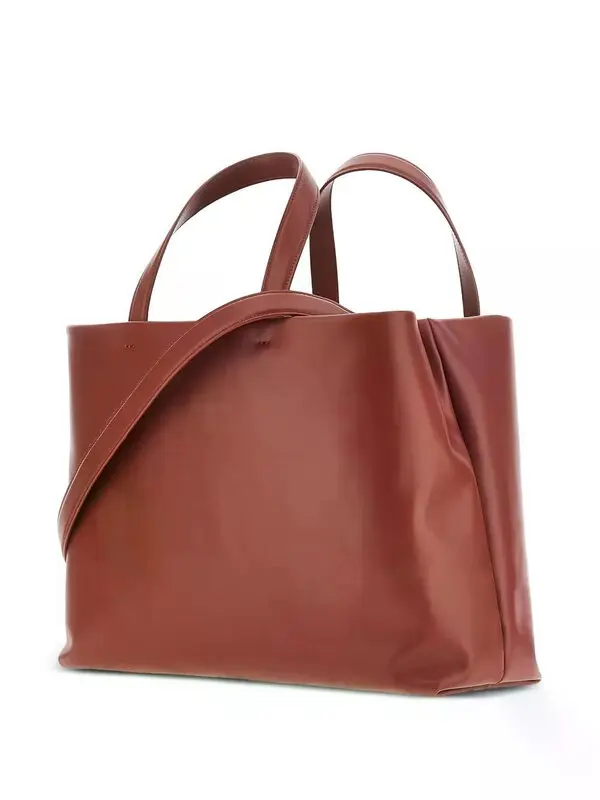 Emporio Armani Leather Tote Bag - Red