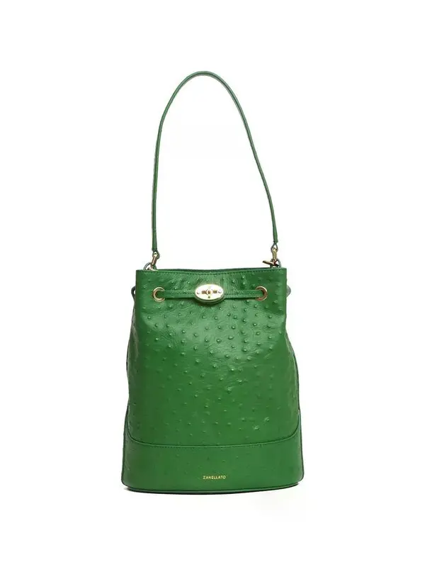 ZANELLATO Small Monda Cactus Bucket Bag - Green