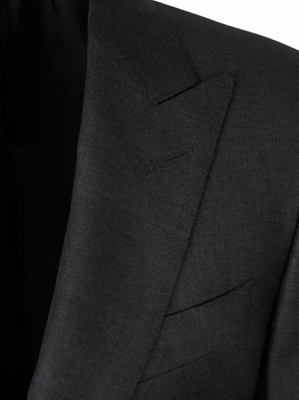 Canali Logo-detail Suit - Grey