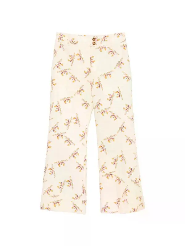 La DoubleJ Hendrix Trousers Beige Floral Print - Neutrals
