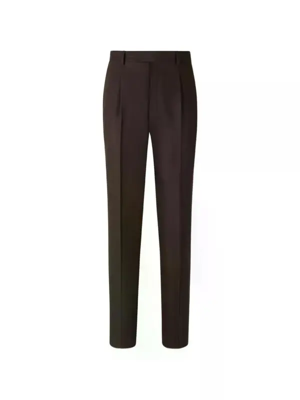 Zegna Pleated Trousers - Brown