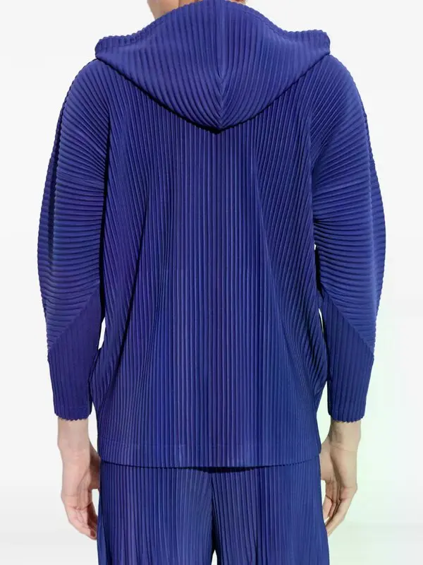 Issey Miyake Pleated Hooded Jacket