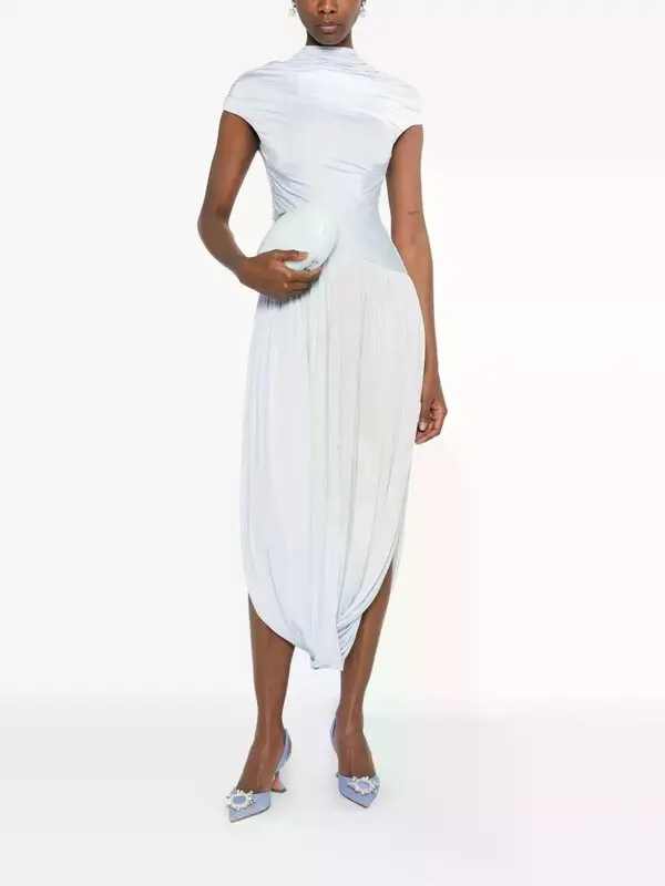 SELF-PORTRAIT Pleated Midi Dress