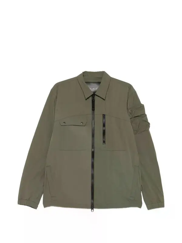 JG1 Zip-fastening Shirt Jacket - Green