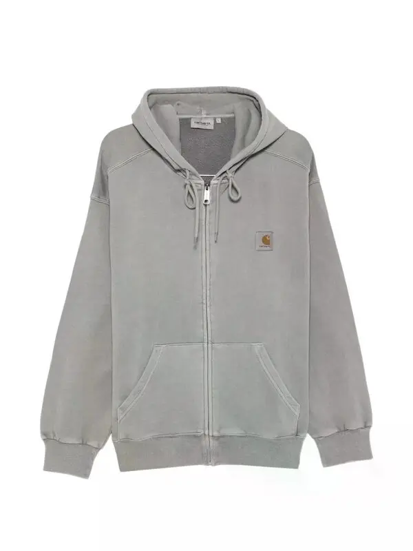 Carhartt Work In Progress Zip-fastening Hooded Sweatshirt - Grey