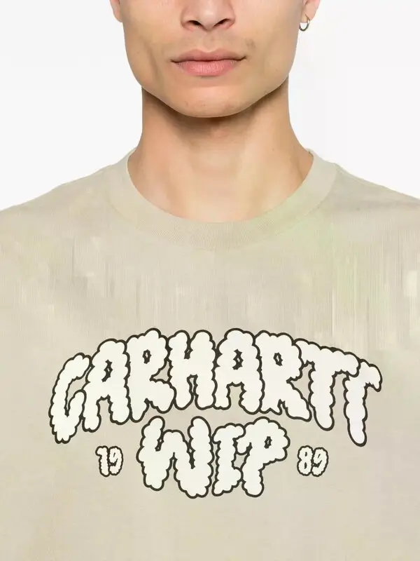 Carhartt Work In Progress Logo-print Crew-neck T-shirt