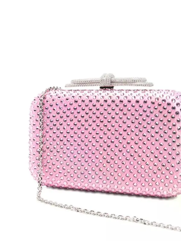 Mach & Mach Crystal-embellished Clutch Bag - Pink