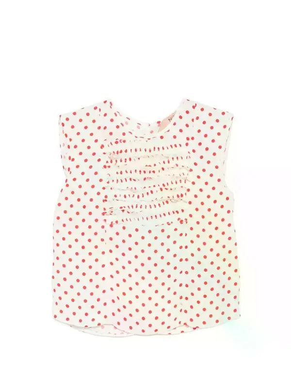 N°21 Polka-dot Blouse - White