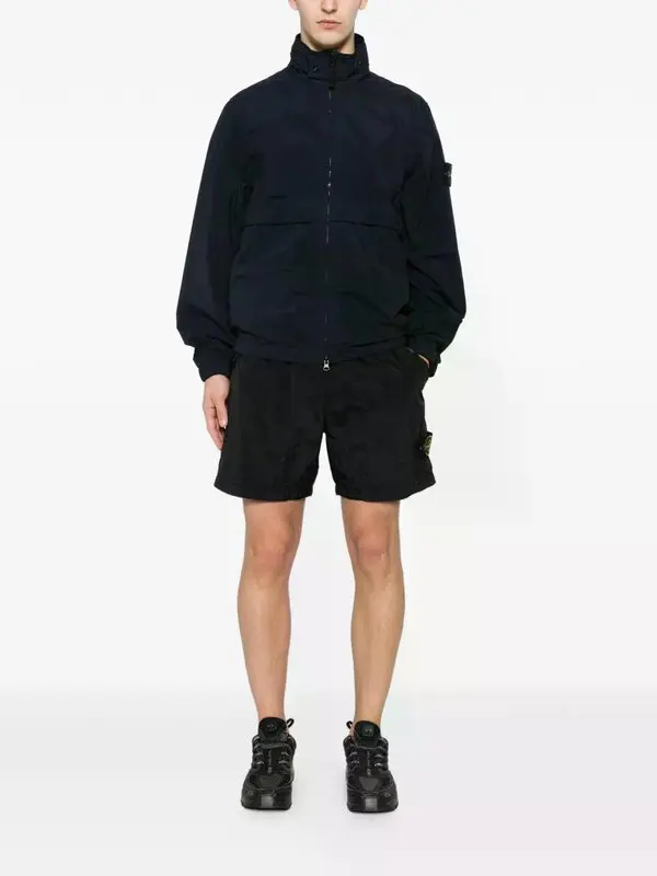 Stone Island Stand-collar Zip-up Jacket - Blue