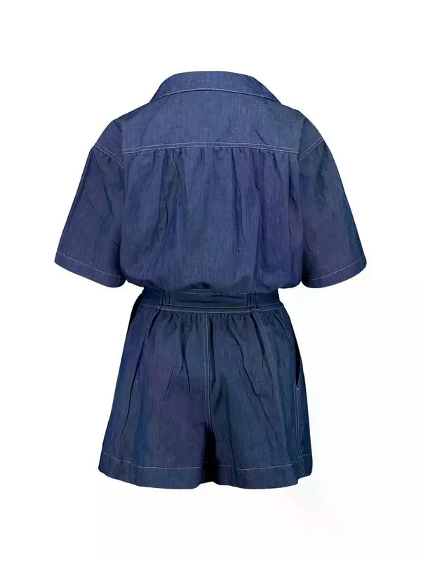 Prada Pocket Button Jumpsuit - Blue