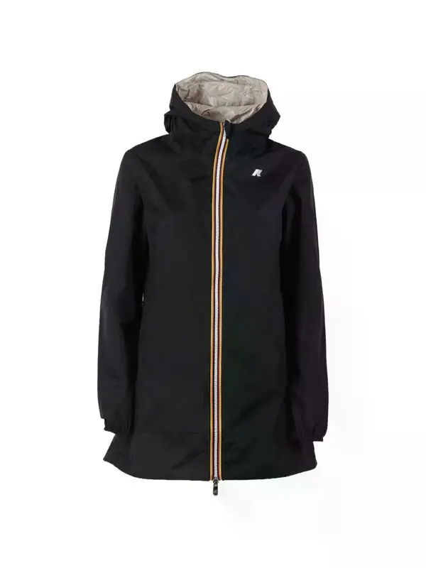 K-WAY Hooded Zip Jacket - Black