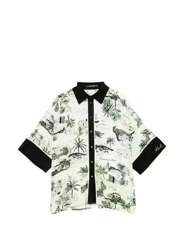 Karl Lagerfeld Fluid Shirt - White