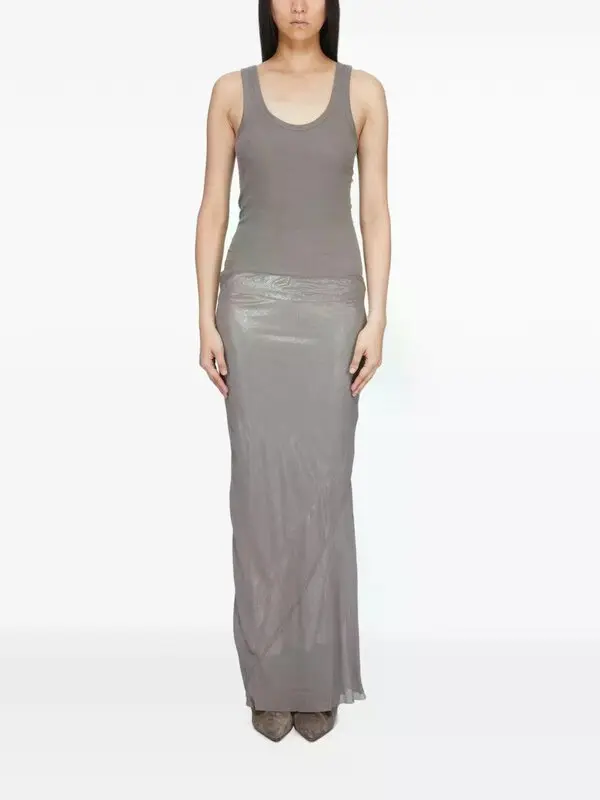 Rick Owens Dafne Textured Sleeveless Midi Dress - Grey