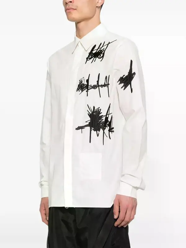 Rick Owens Rev Embroidered Shirt
