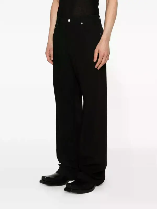 Rick Owens Geth Button-fastening Trousers - Black