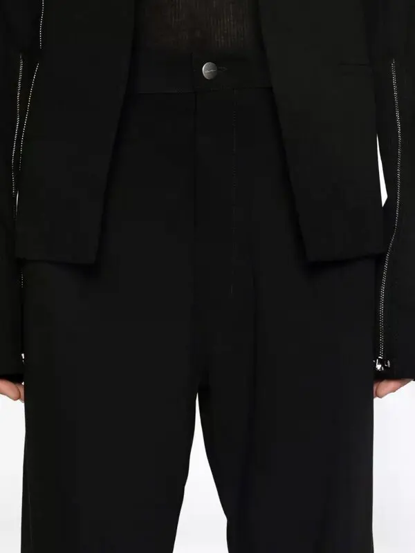 Rick Owens Geth Button-fastening Trousers - Black
