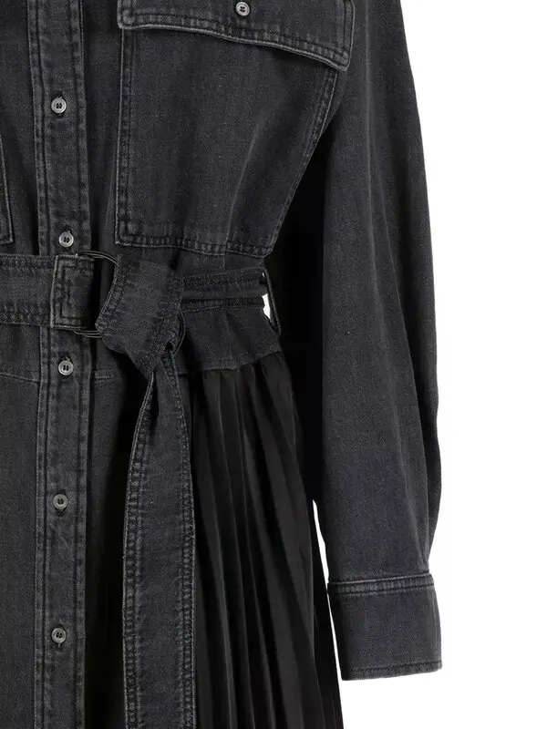 Max Mara Citrato Belted Pleated Dress