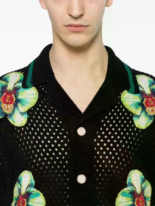 Casablanca Floral-embroidered Shirt