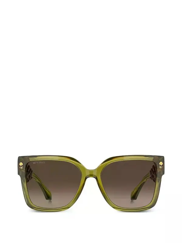 Etro Square-frame Sunglasses - Green