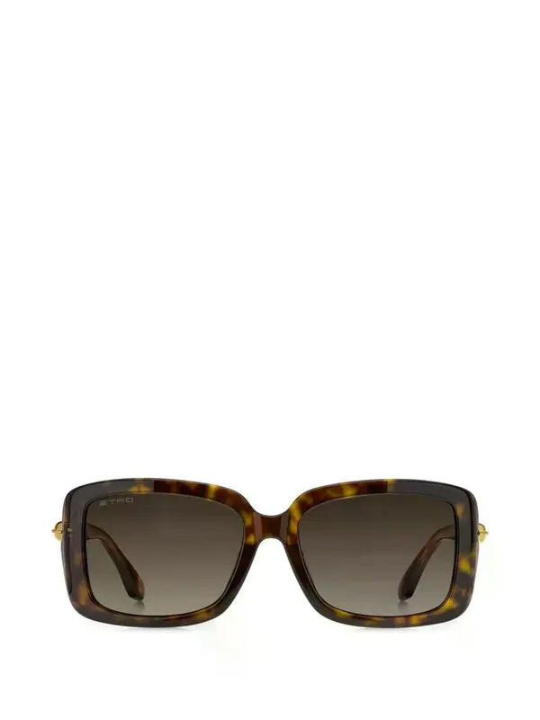 Etro Rectangle-frame Sunglasses - Brown