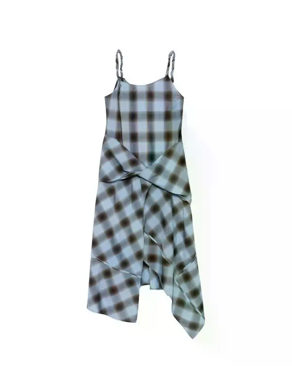 FENG CHEN WANG Check-pattern Midi Dress