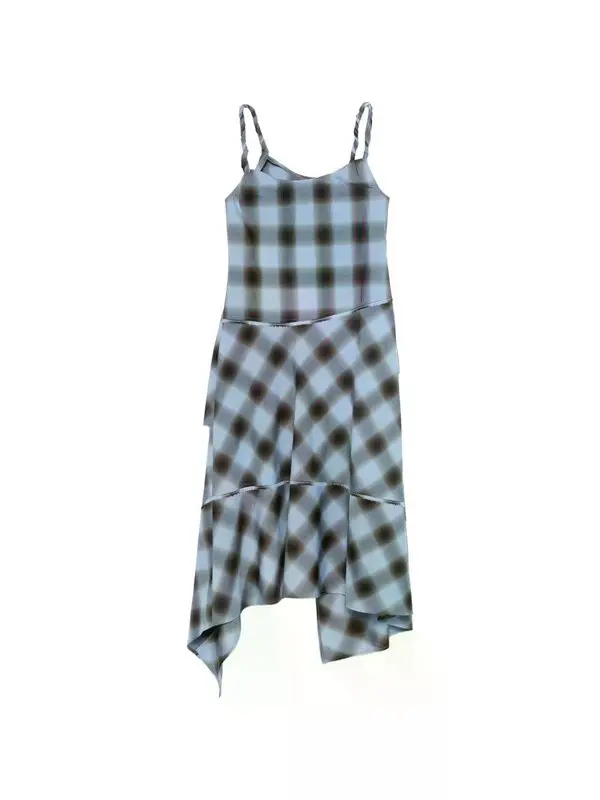 FENG CHEN WANG Check-pattern Midi Dress