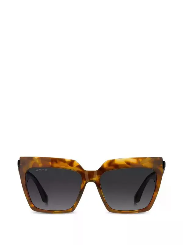 Etro Geometric Frame Sunglasses - Brown