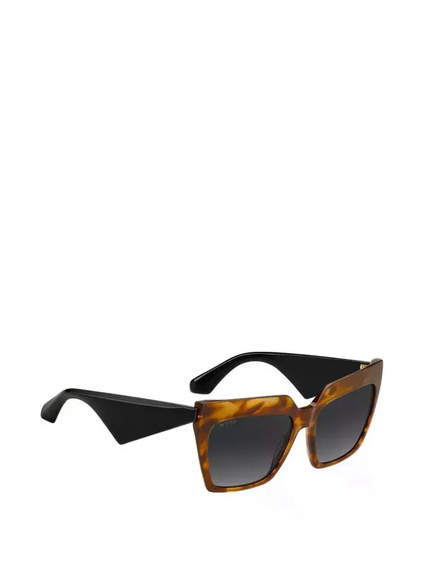 Etro Geometric Frame Sunglasses - Brown