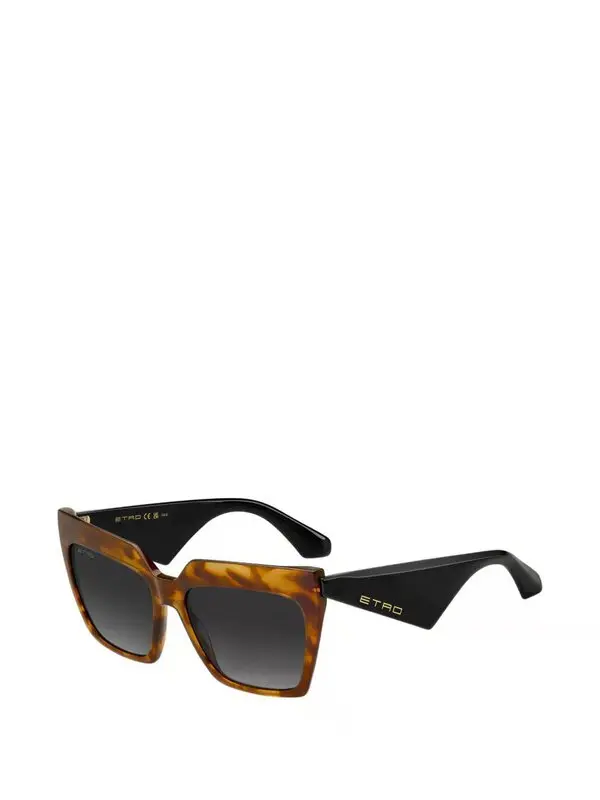 Etro Geometric Frame Sunglasses - Brown