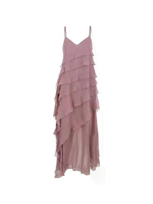 Antonelli Firenze Marilyn Tiered-ruffles Dress - Pink