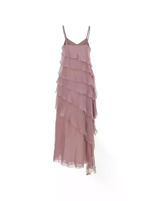 Antonelli Firenze Marilyn Tiered-ruffles Dress - Pink