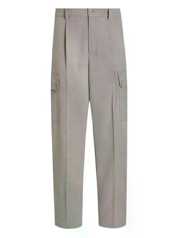 Dolce & Gabbana Virgin Wool Trousers - Neutrals