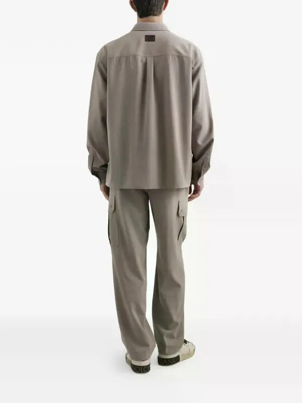Dolce & Gabbana Virgin Wool Trousers - Neutrals