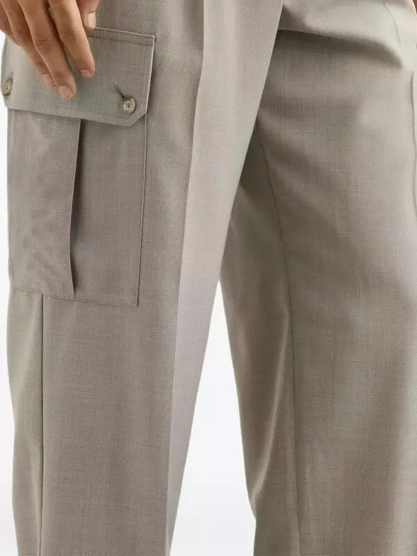Dolce & Gabbana Virgin Wool Trousers - Neutrals