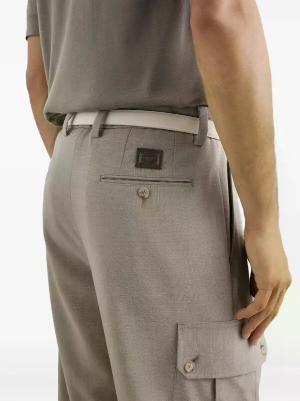 Dolce & Gabbana Virgin Wool Trousers - Neutrals