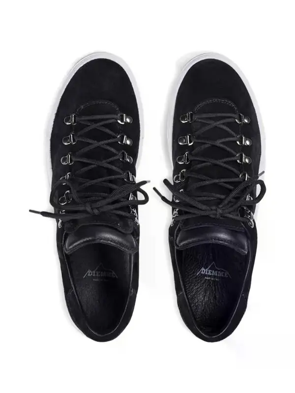 Diemme Marostica Suede Lace-up Sneakers - Black
