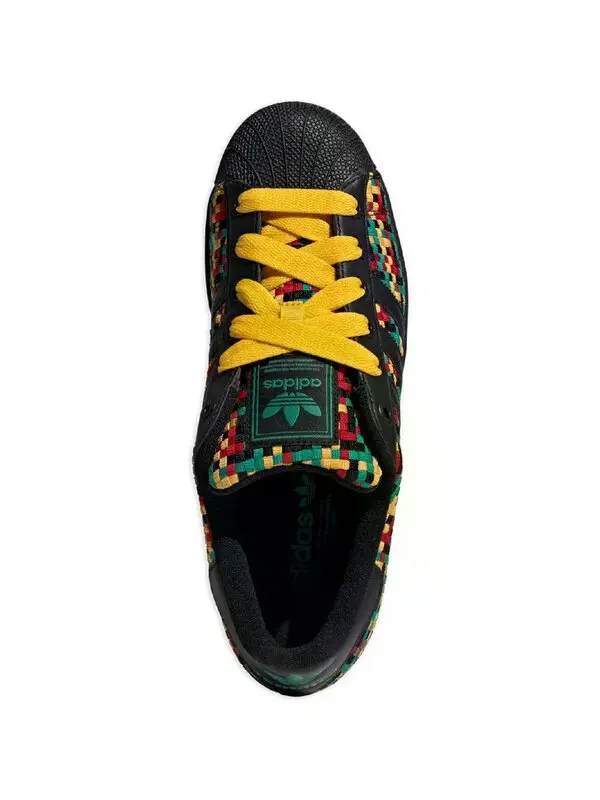 Adidas X Bob Marley Superstar Ii Woven Sneakers