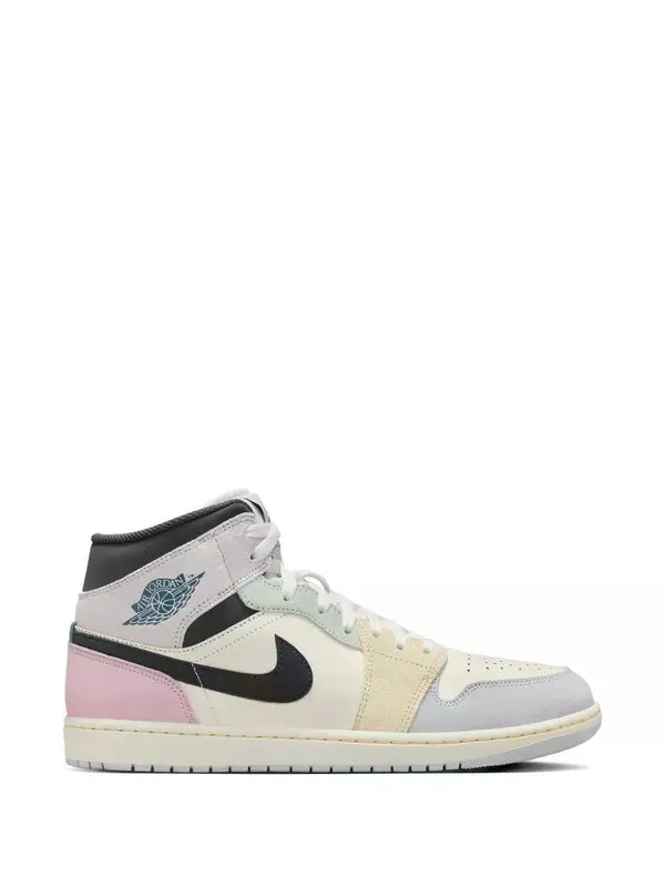 JORDAN Air 1 Mid Lace-up Sneakers - Neutrals