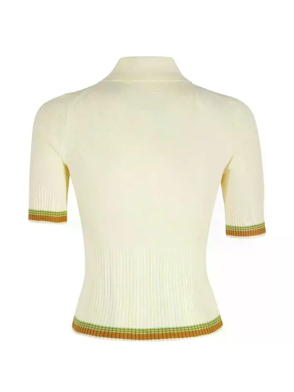 Guest In Residence Marcella Striped Polo Shirt - Yellow