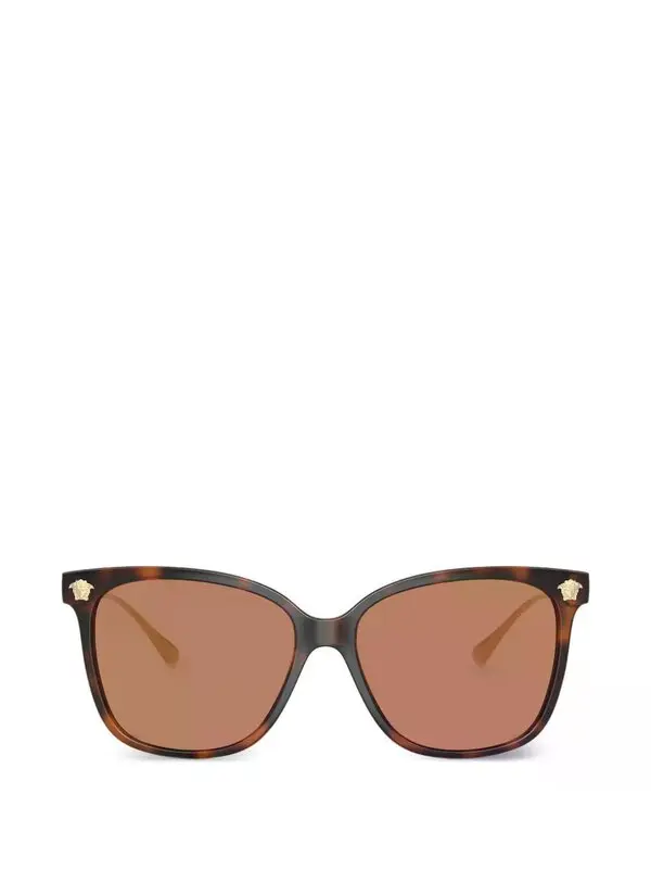 Versace Medusa Square Frame Sunglasses - Brown