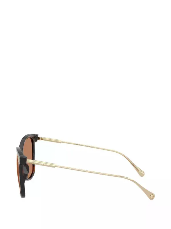 Versace Medusa Square Frame Sunglasses - Brown