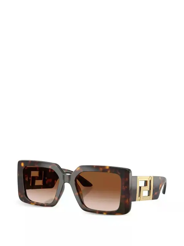 Versace Square-frame Sunglasses - Brown