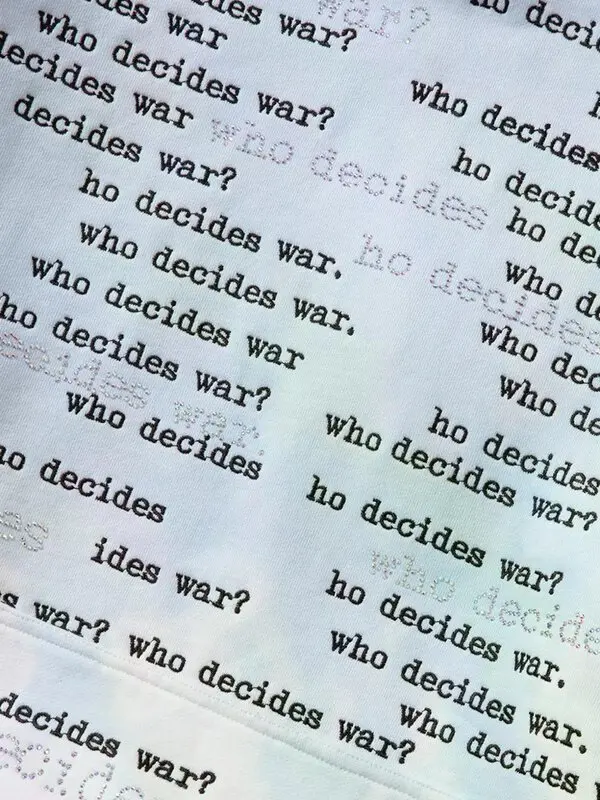 WHO DECIDES WAR Logo-embroidered Hoodie