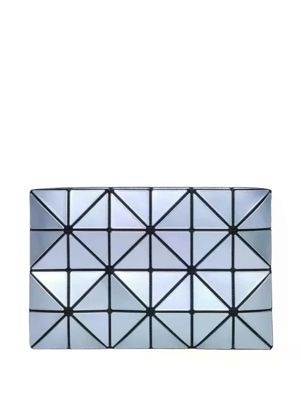 Issey Miyake Geometric Clutch Bag - Silver