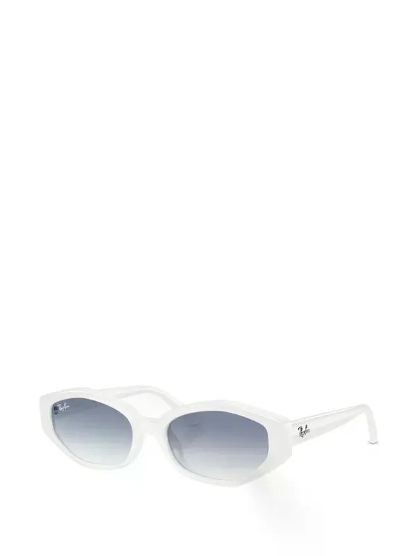 Ray-ban Oval-frame Sunglasses - White