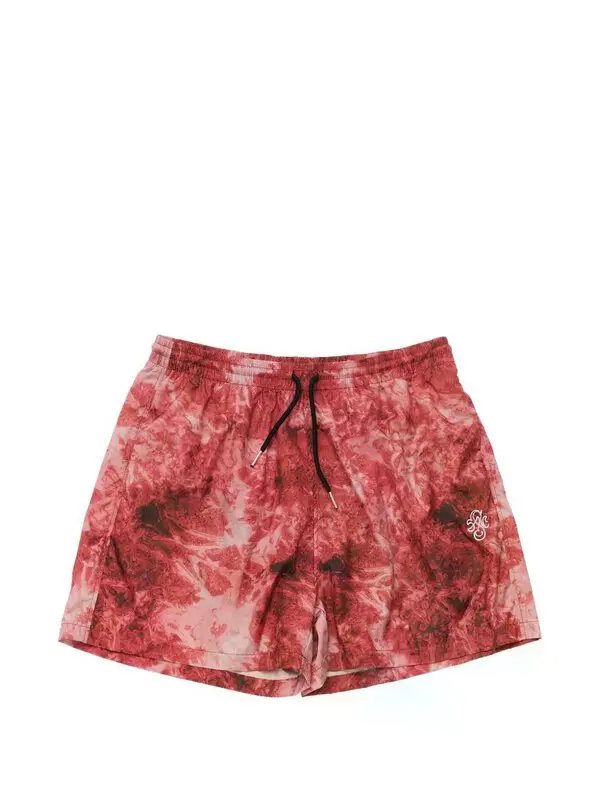 STOCKHOLM SURFBOARD CLUB Printed Swim Shorts - Red
