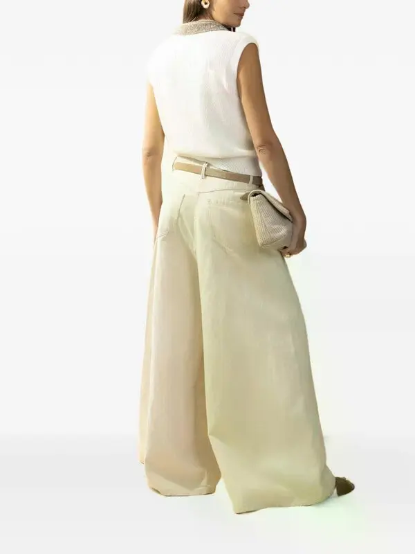 Brunello Cucinelli Embellished Collar Knit Vest