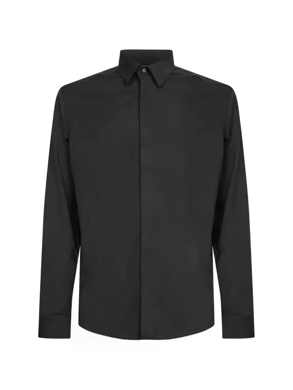 D4.0 Button Collar Shirt - Black